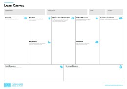Lean Canvas Template Ppt Printable Word Searches