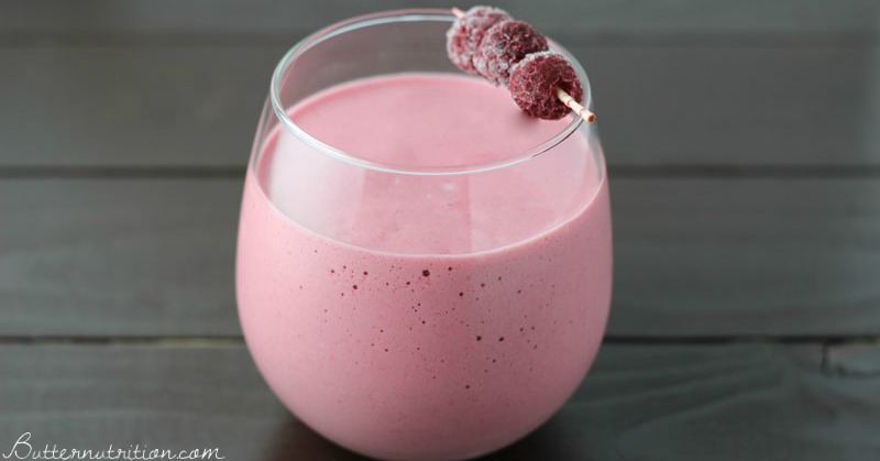 Refreshing Raspberry Protein Shake | Butter Nutrition