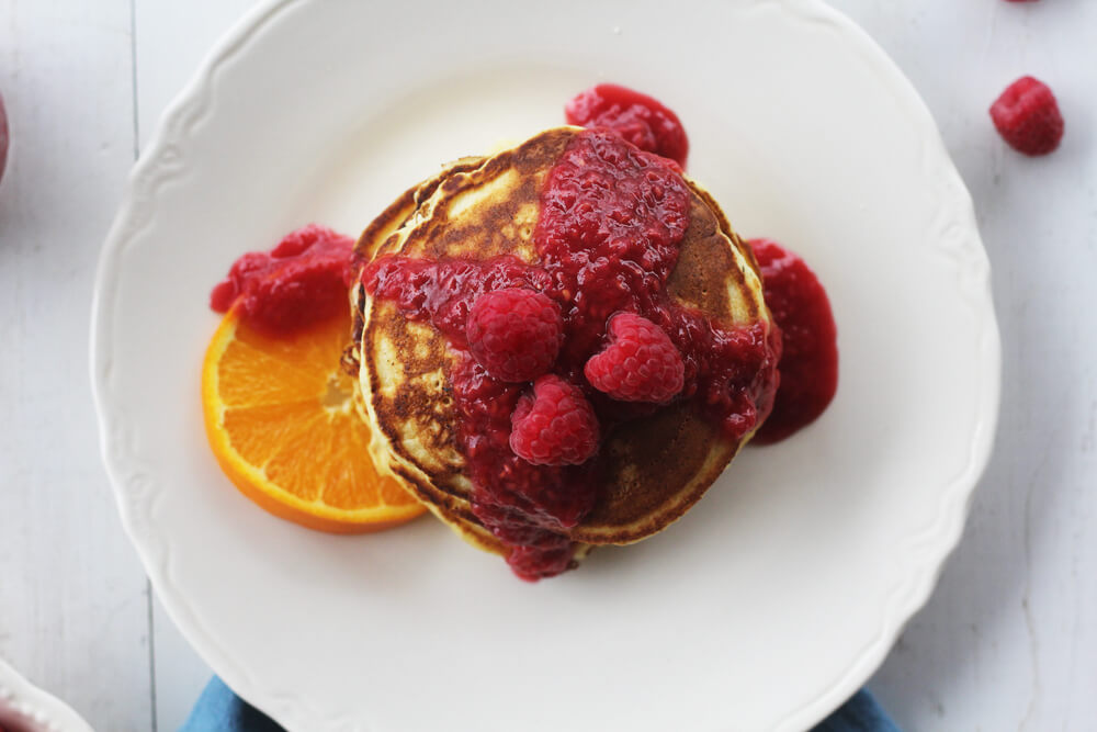 Fresh Raspberry Ricotta Pancakes - Buy This Cook That