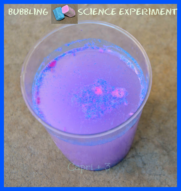 Bubbling Chalk: Science Experiment - Capri + 3