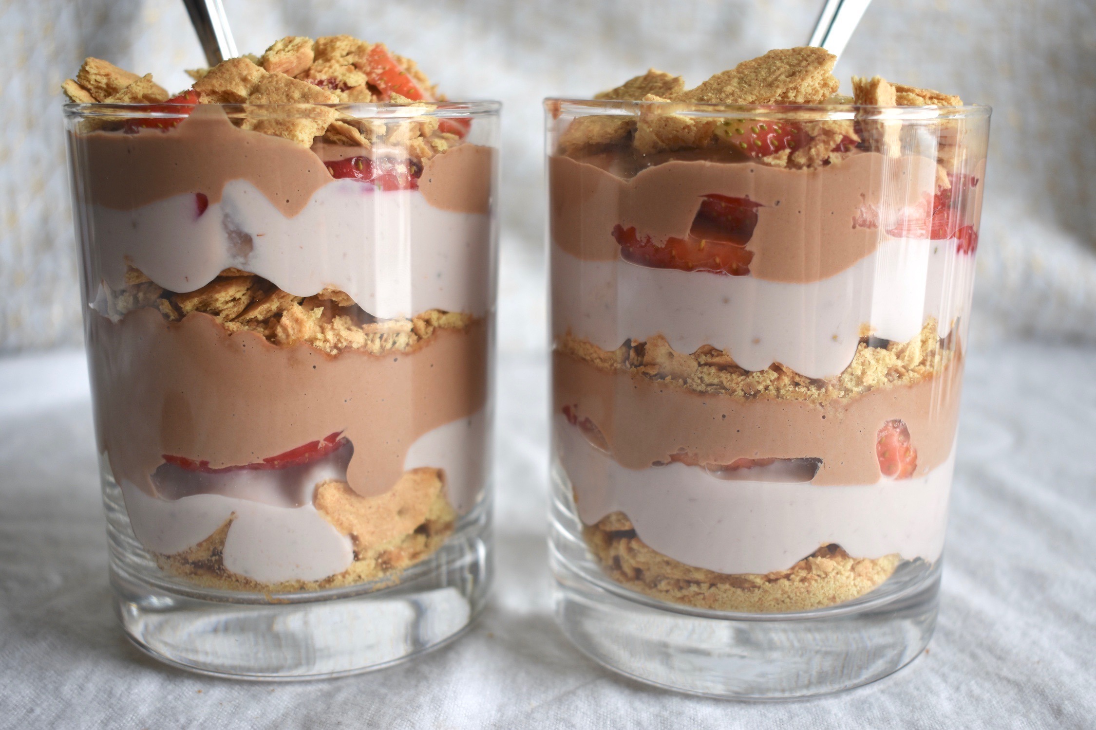 Delicious Valentine's Day Vegan Chocolate Strawberry Trifle - Cass Clay ...