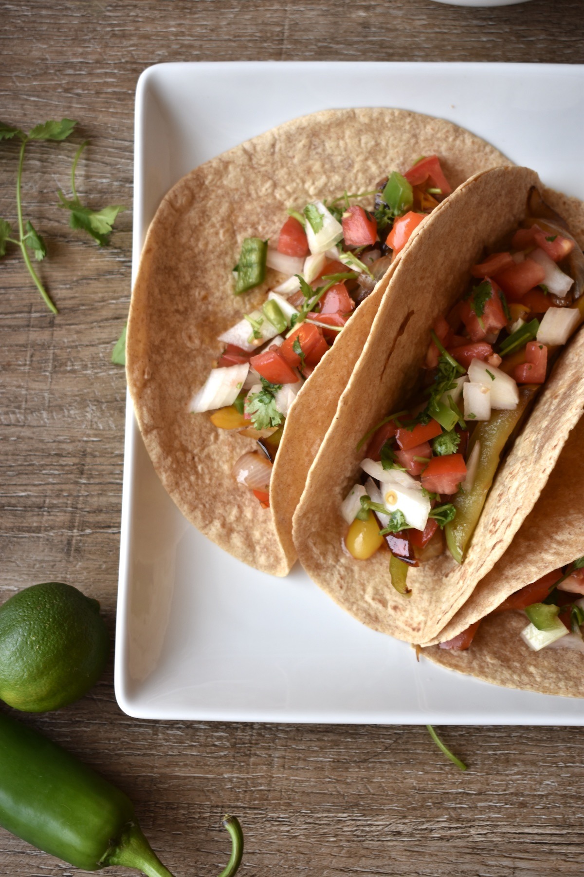 Easy 4-Ingredient Vegan Skillet Vegetable Fajitas - Cass Clay Cooking
