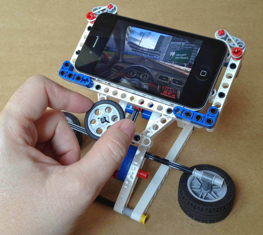 Phone Racer—Lego iPhone Gaming Stand | Make: