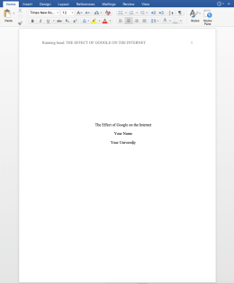 Apa Format Example Paper Running Head Latest News