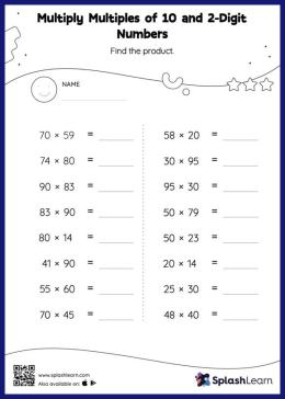 Multiplayer Worksheet 3Rd Grade