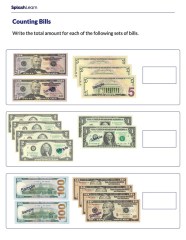 Identifying Dollar Bills Worksheet Identifying Dollar Bills Worksheet