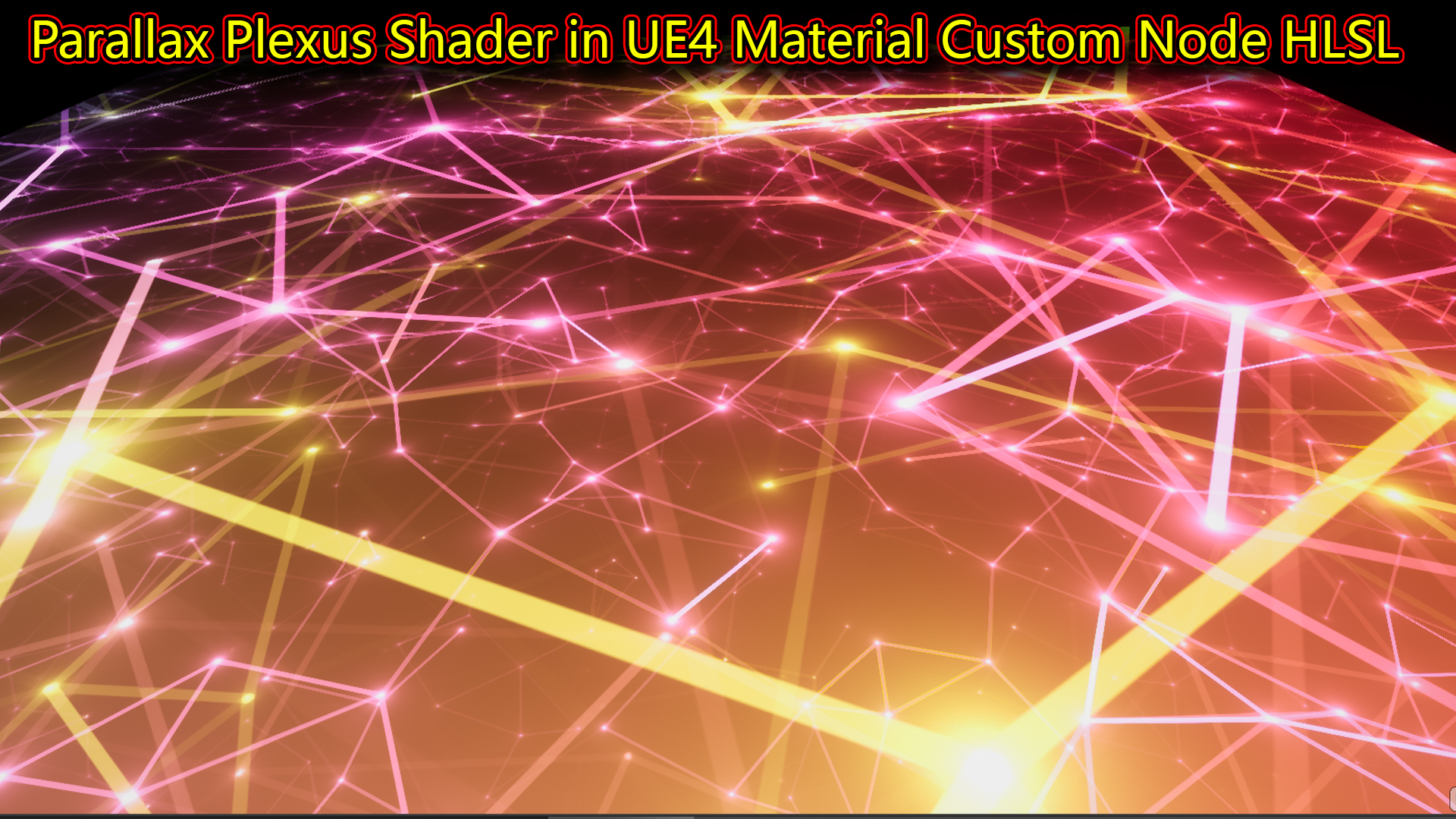 Parallax Plexus Shader in UE4 Material Custom Node HLSL - CGOW