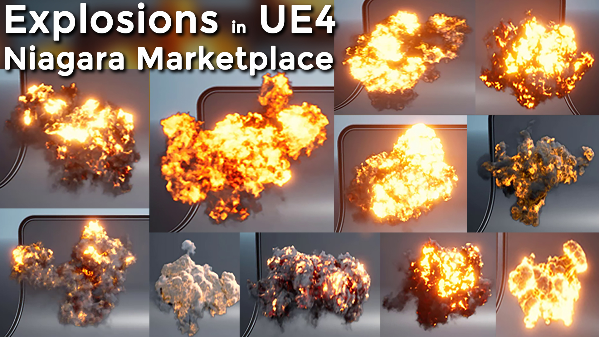 Explosion in UE4 Niagara Pack 08 in Marketplace - CGOW