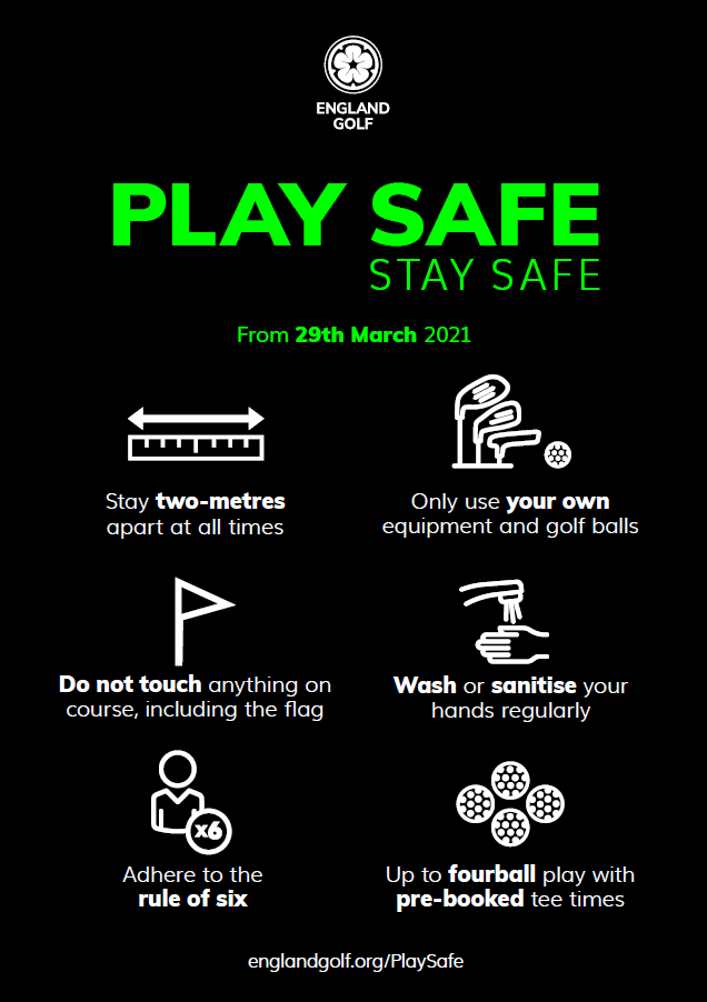 Play Safe Stay Safe - Cheadle Golf
