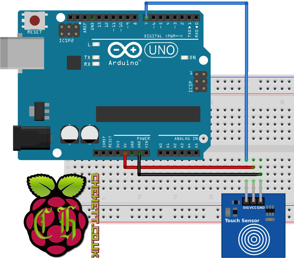 TTP223B Capacitive Touch Sensor Review and Code – The Chewett blog