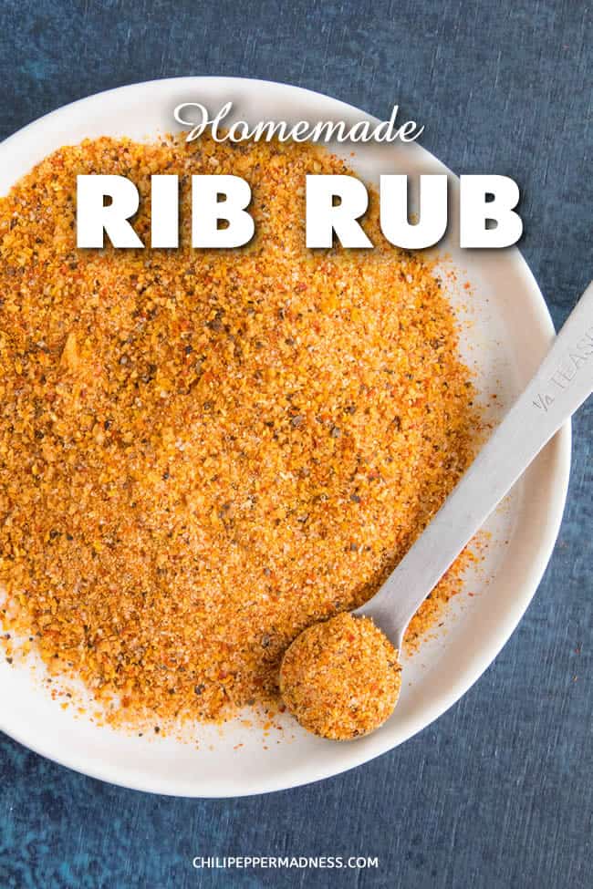 Homemade Rib Rub - Recipe - Chili Pepper Madness