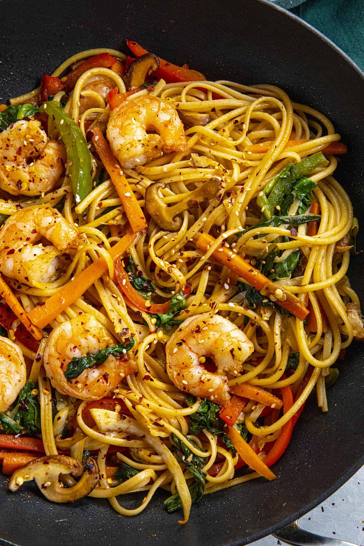 Lo Mein Noodles - Chili Pepper Madness