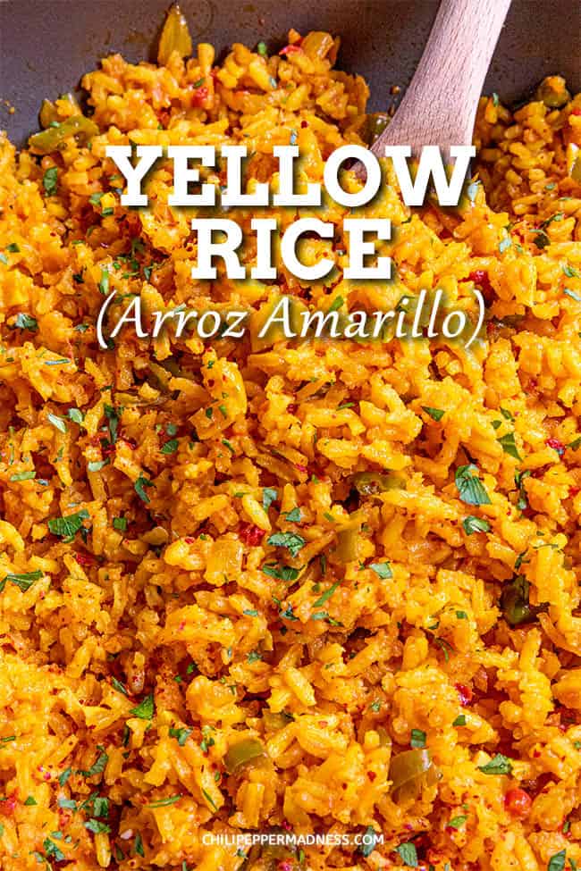 Yellow Rice Recipe (Arroz Amarillo) - Chili Pepper Madness