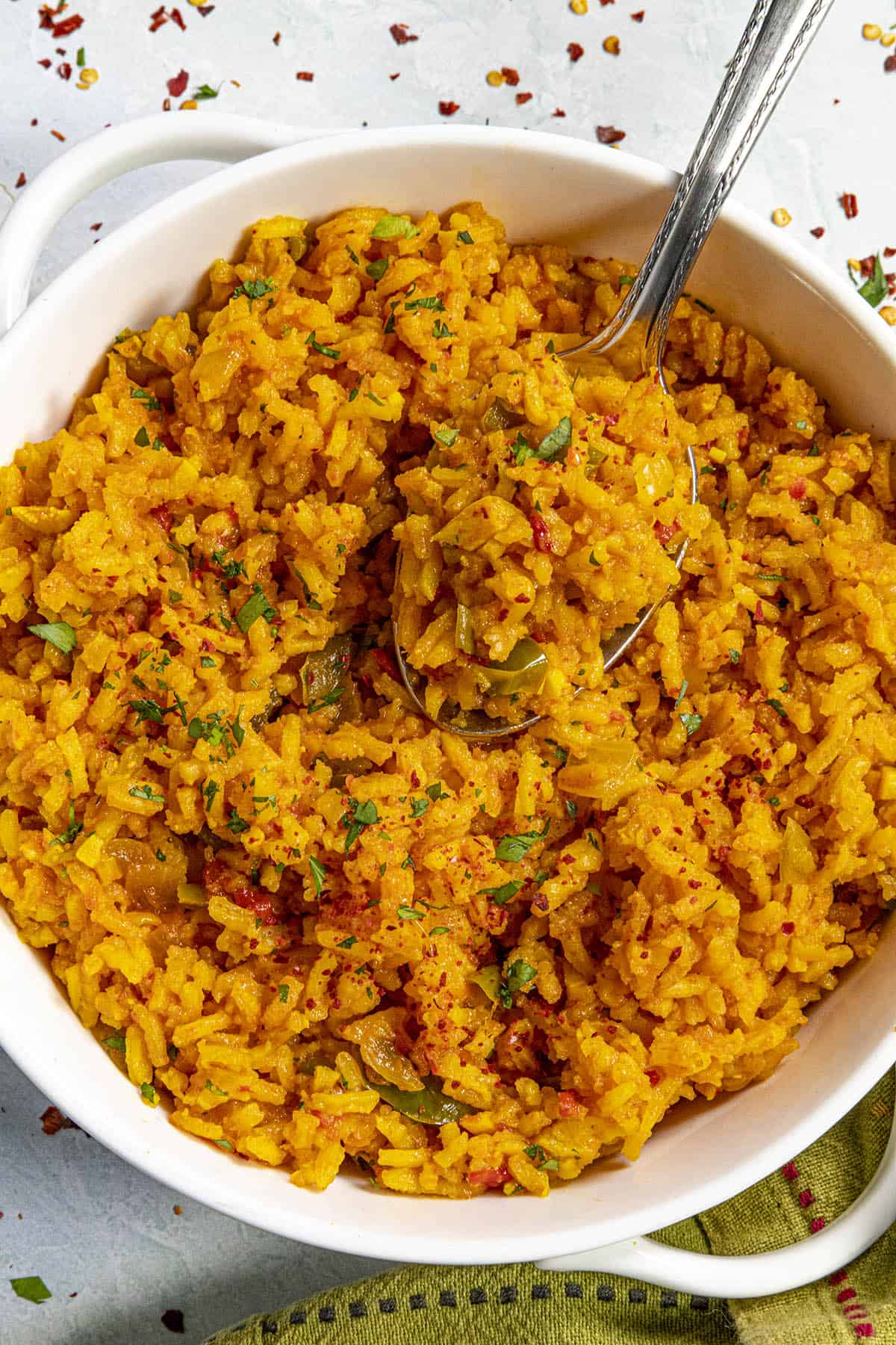 Yellow Rice Recipe (Arroz Amarillo) - Chili Pepper Madness