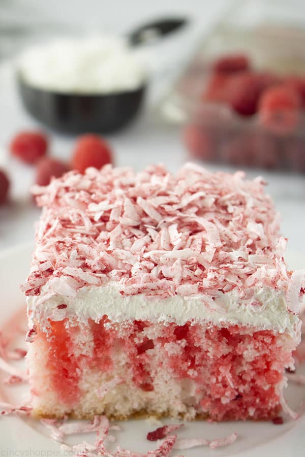 Raspberry Zinger Poke Cake - CincyShopper