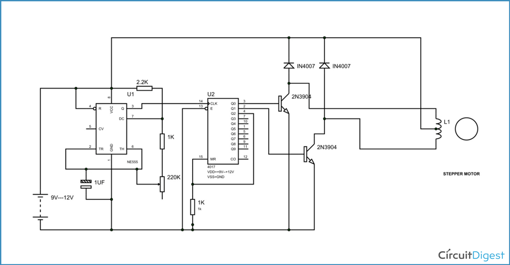 Schematic Driver Stepper Motor