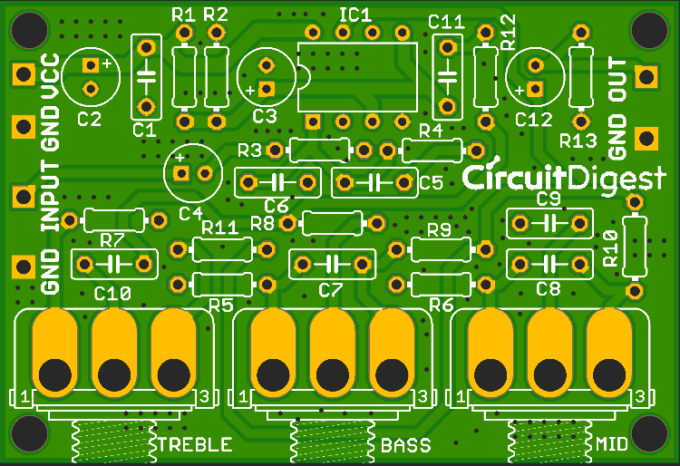 Bass Treble Board Circuit Diagram - Circuit Diagram