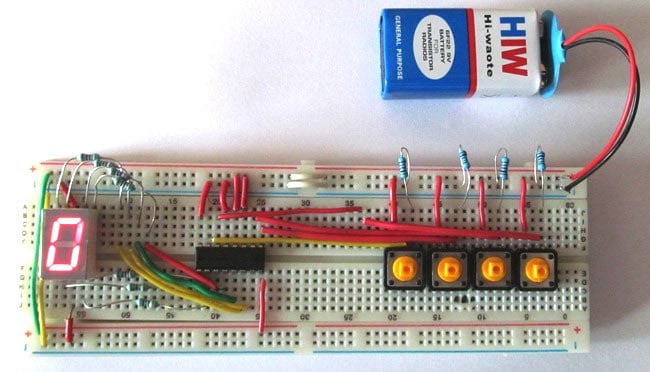 Bcd 7-segment Digital Circuit » Diagram Board