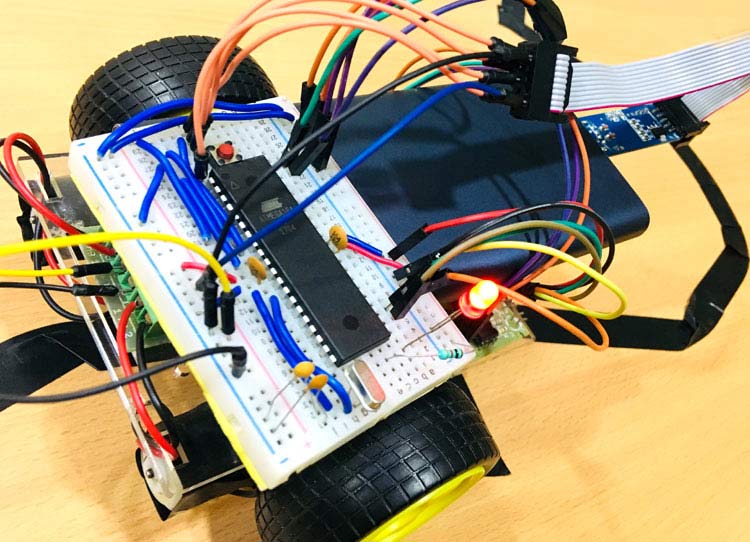 Line Follower Robot Circuit Diagram Using Microcontrollers - Wiring Flow Line
