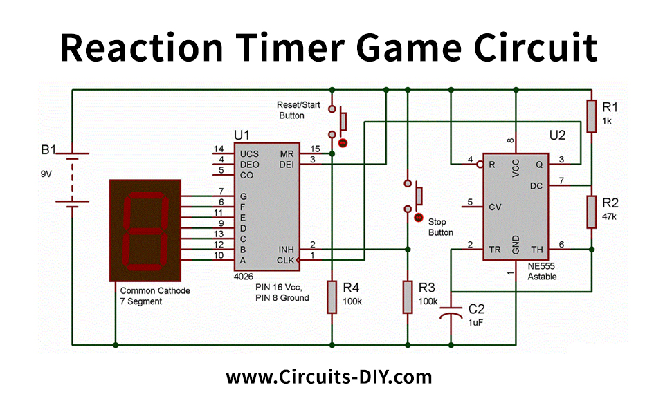 4026 Decade Counter Circuit Diagram Circuit Diagram 3152