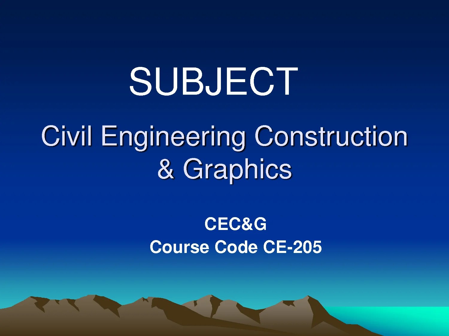 Civil Engineering Construction Graphics - Civil Engineers PK