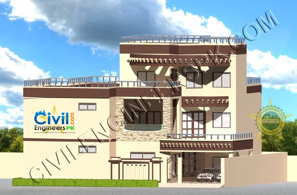 New 12 Marla House Design - Civil Engineers PK