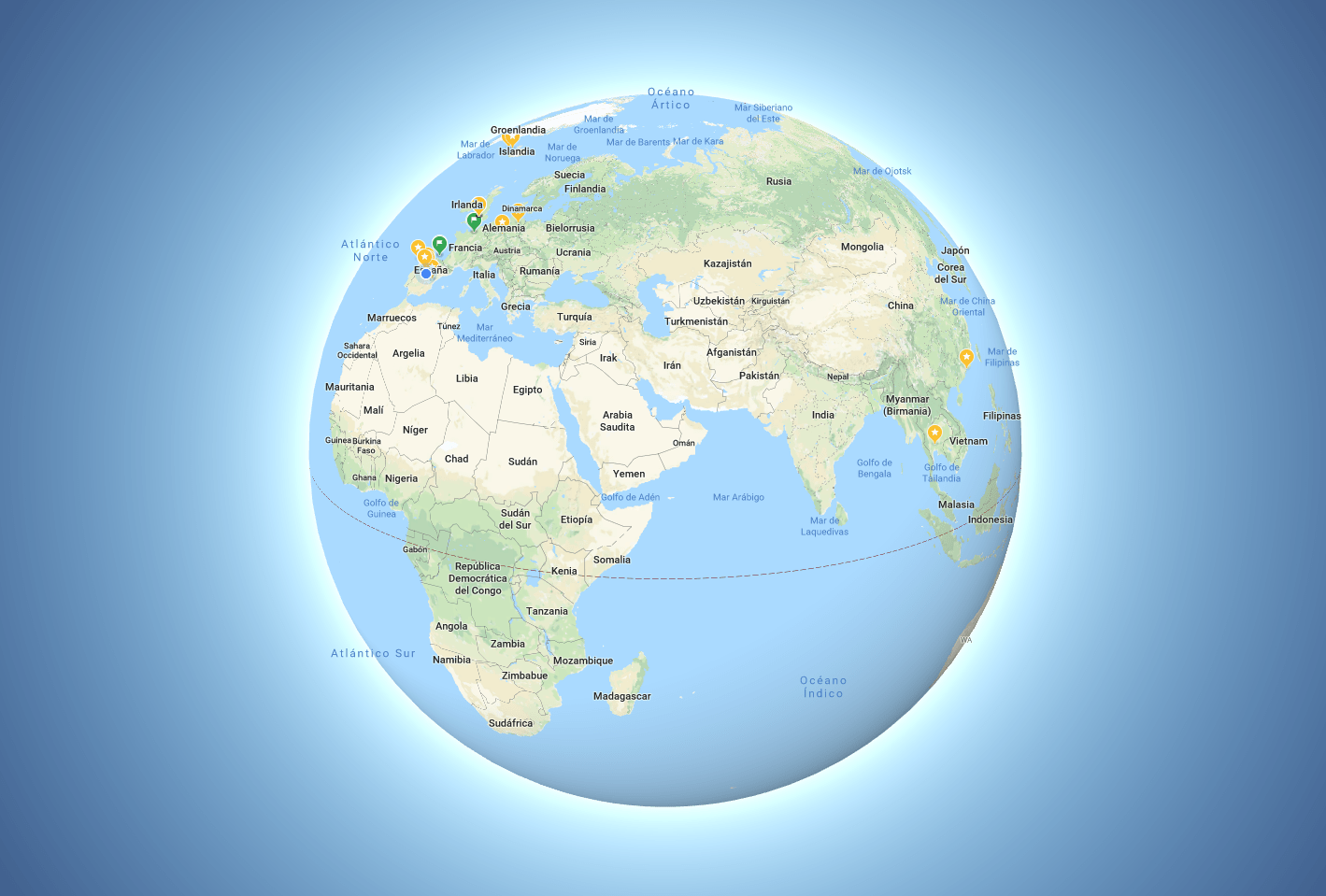 Google Maps ya no muestra la Tierra plana