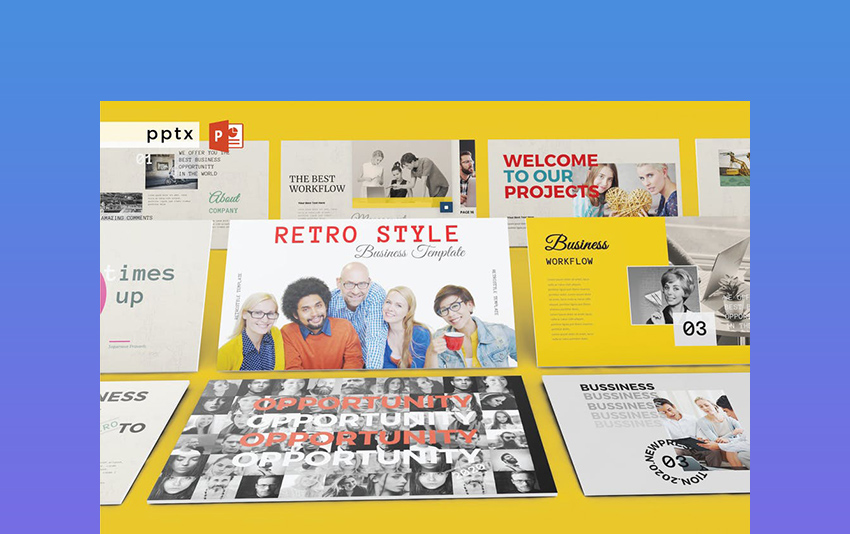Retro Template Powerpoint