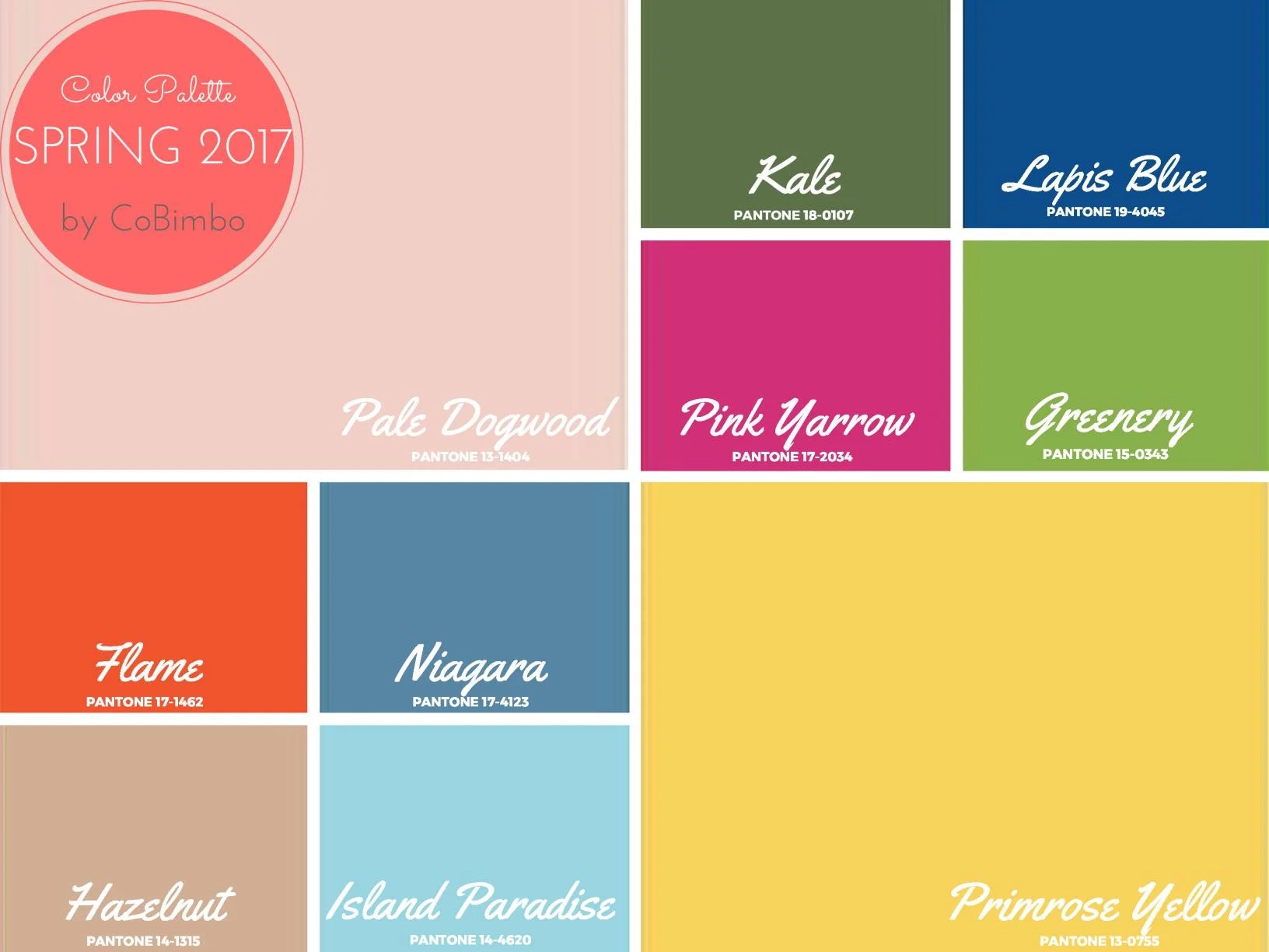 La palette PANTONE primavera 2017. Tendenze colore per la casa - CoBimbo