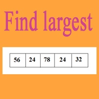 C program to find largest elements of an Array - Codeforcoding
