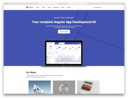 Angular Landing Page Template Easy To Customize Developer Friendly