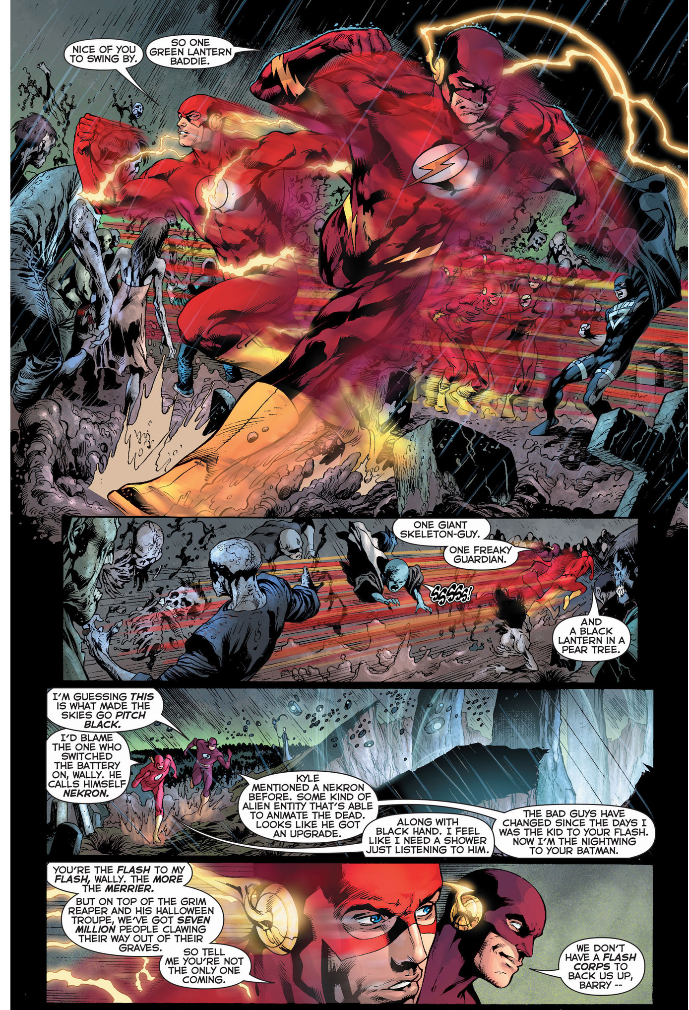 Two Flashes VS Black Lanterns | Comicnewbies