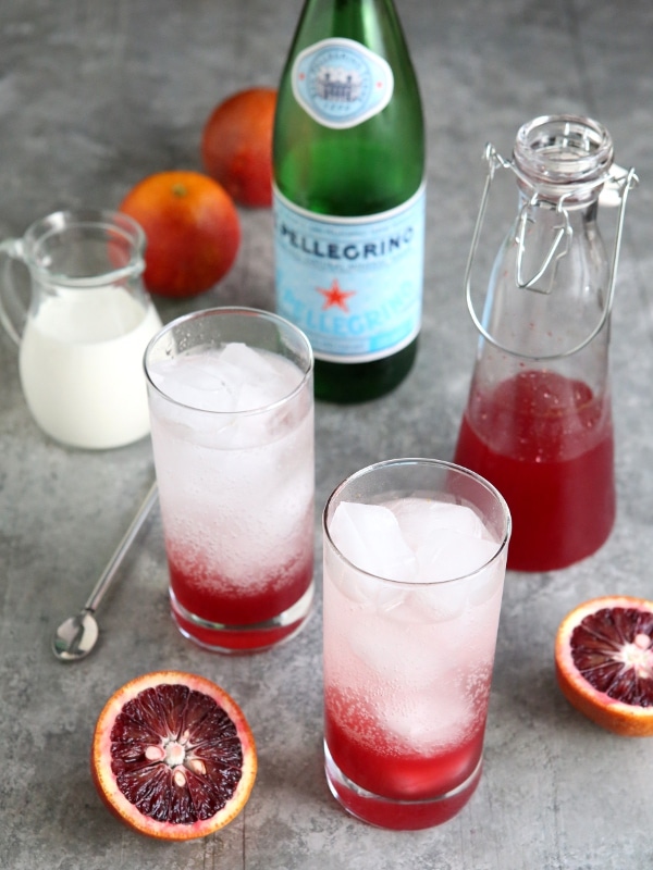 Blood Orange Italian Sodas - Completely Delicious