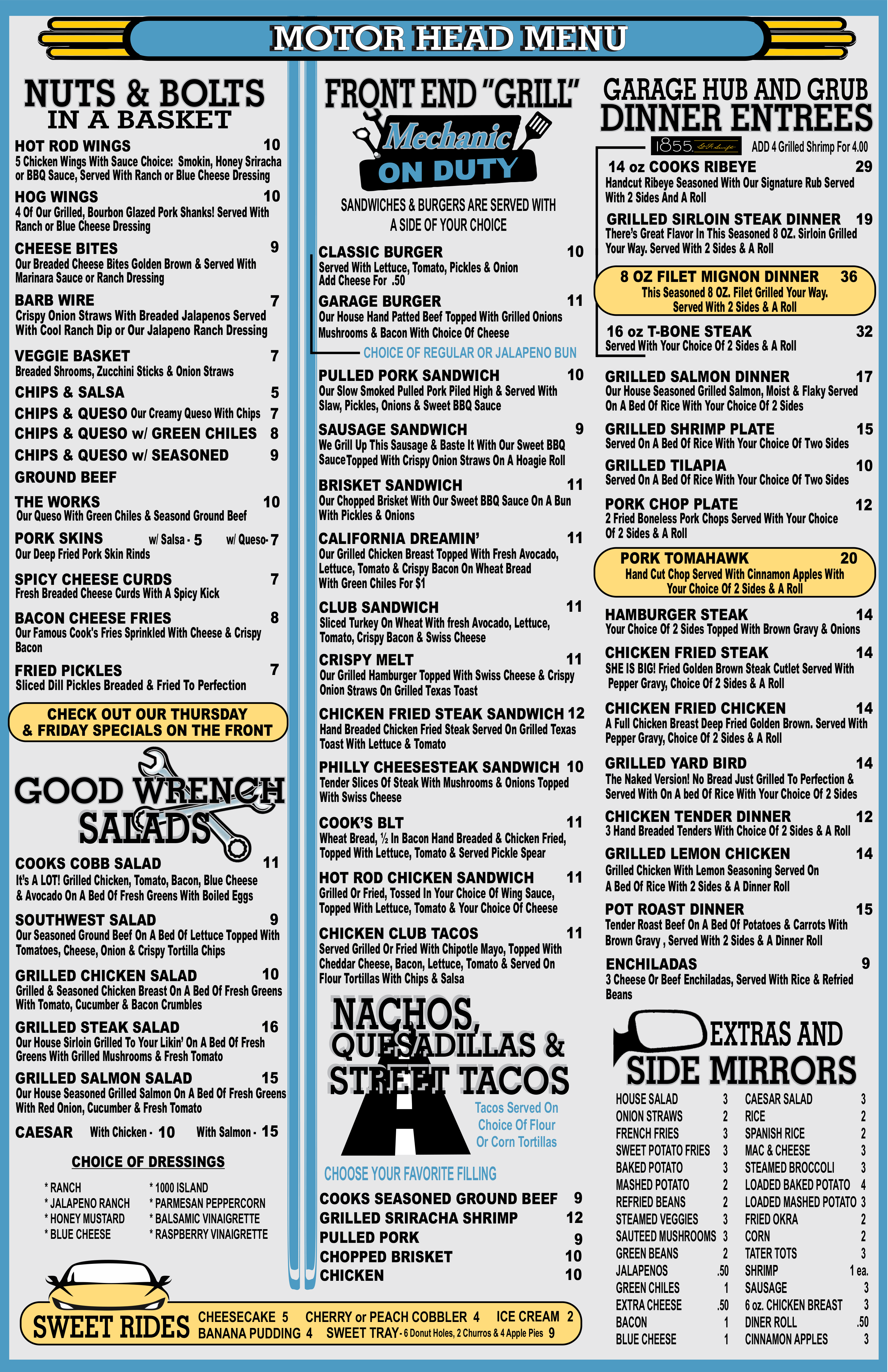 RESTAURANT | Cooks Garage