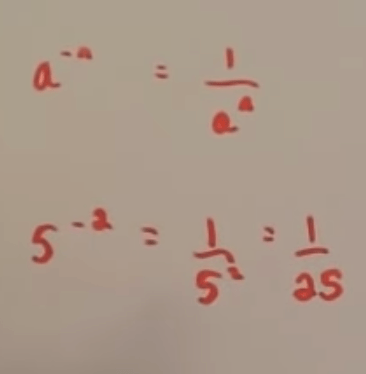 Negative indices Video – Corbettmaths