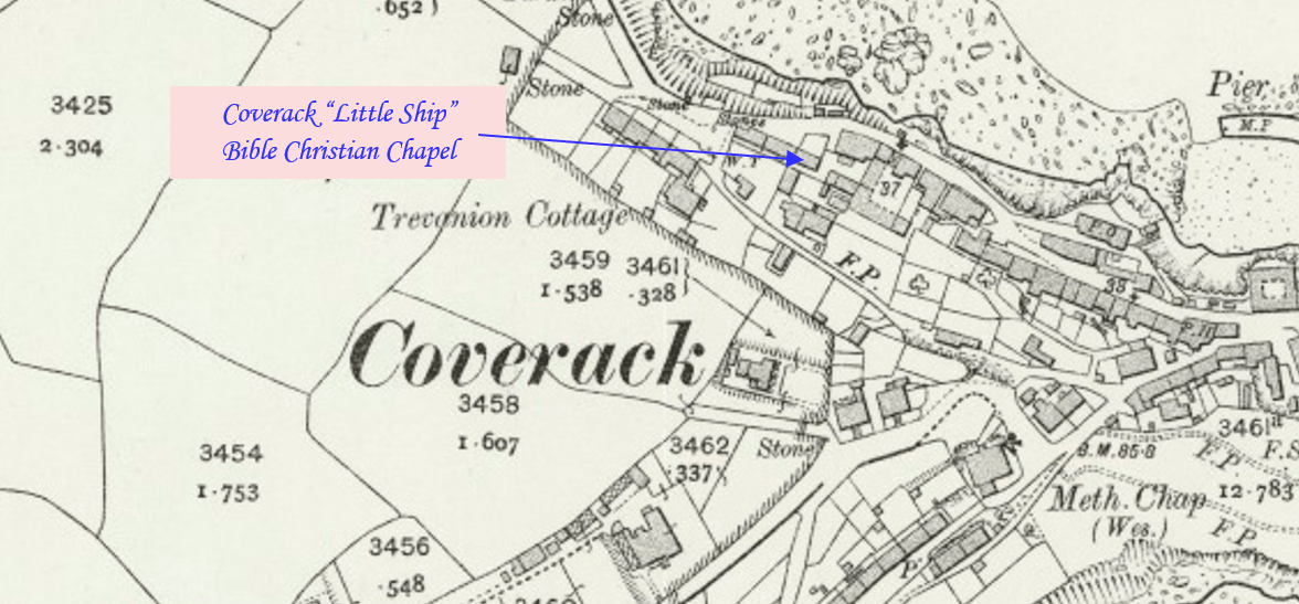 Mapping Methodism – Coverack “Little Ship” Bible Christian Chapel ...