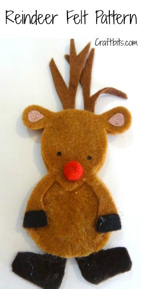 Reindeer Felt Craft Templates