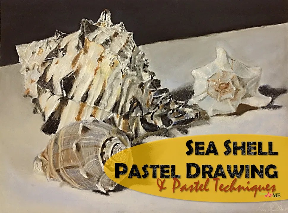 Sea Shell Pastel Drawing - Create Art with ME