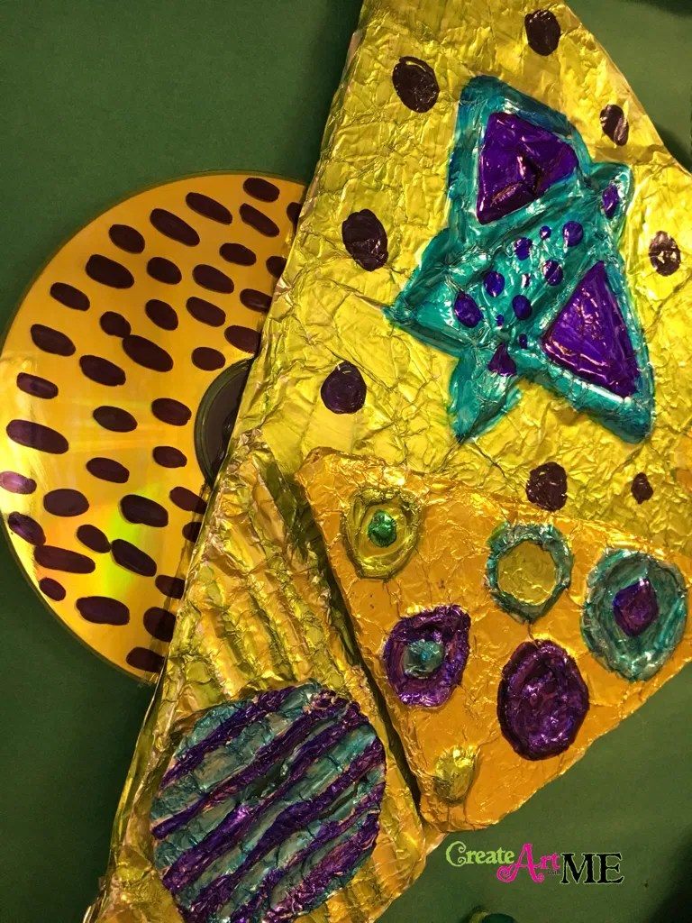 Color Scheme Foil Cardboard Relief Sculpture - Create Art with ME