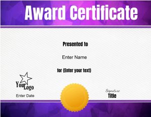 Free Editable Certificate Template | Customize Online & Print at Home
