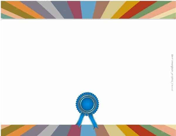 Free Blank Certificate - Print blank or customize online free