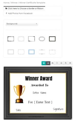 FREE Winner Certificate template | Customize Online & Print at Home