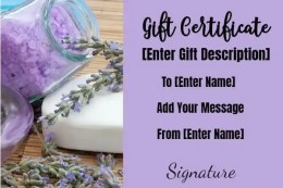 FREE Spa Gift Certificate Template Edit Online Then Download Print
