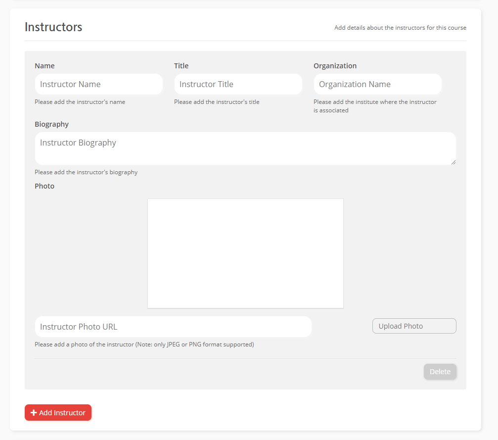 Add instructors to the course presentation page | Triboo Customer ...