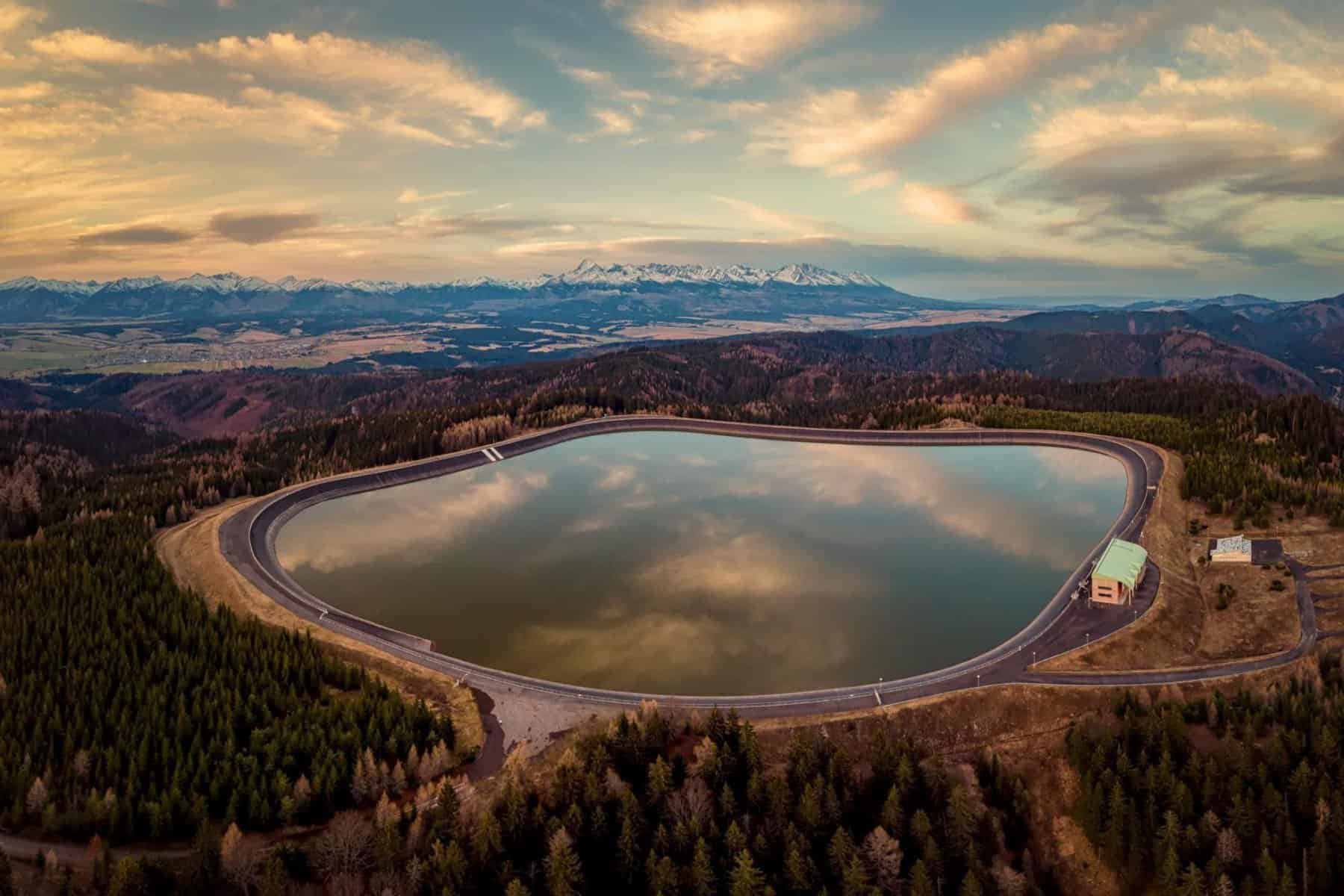 Pumped storage hydropower acts as a “water battery” that can ...