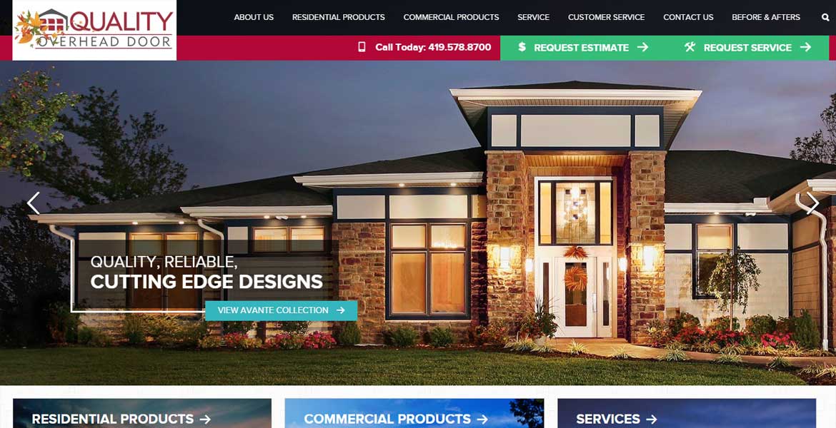 Quality Overhead Door - CSS Nectar CSS Gallery