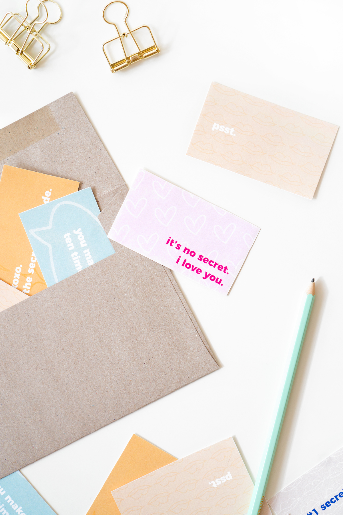 Printable Secret Compliment Cards for Valentine's Day | ctrl + curate