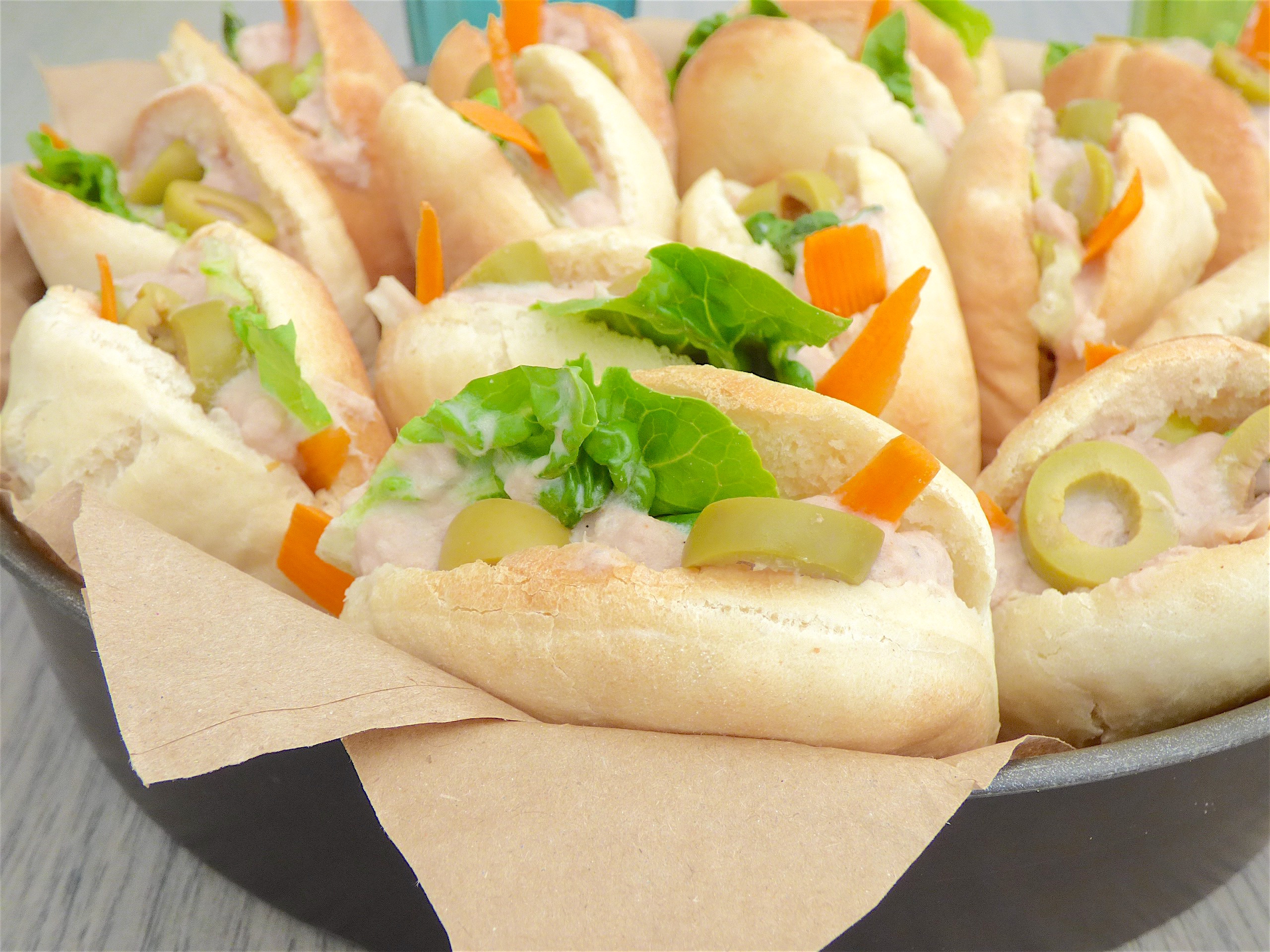 Mini-Pitas à la Crème de Thon