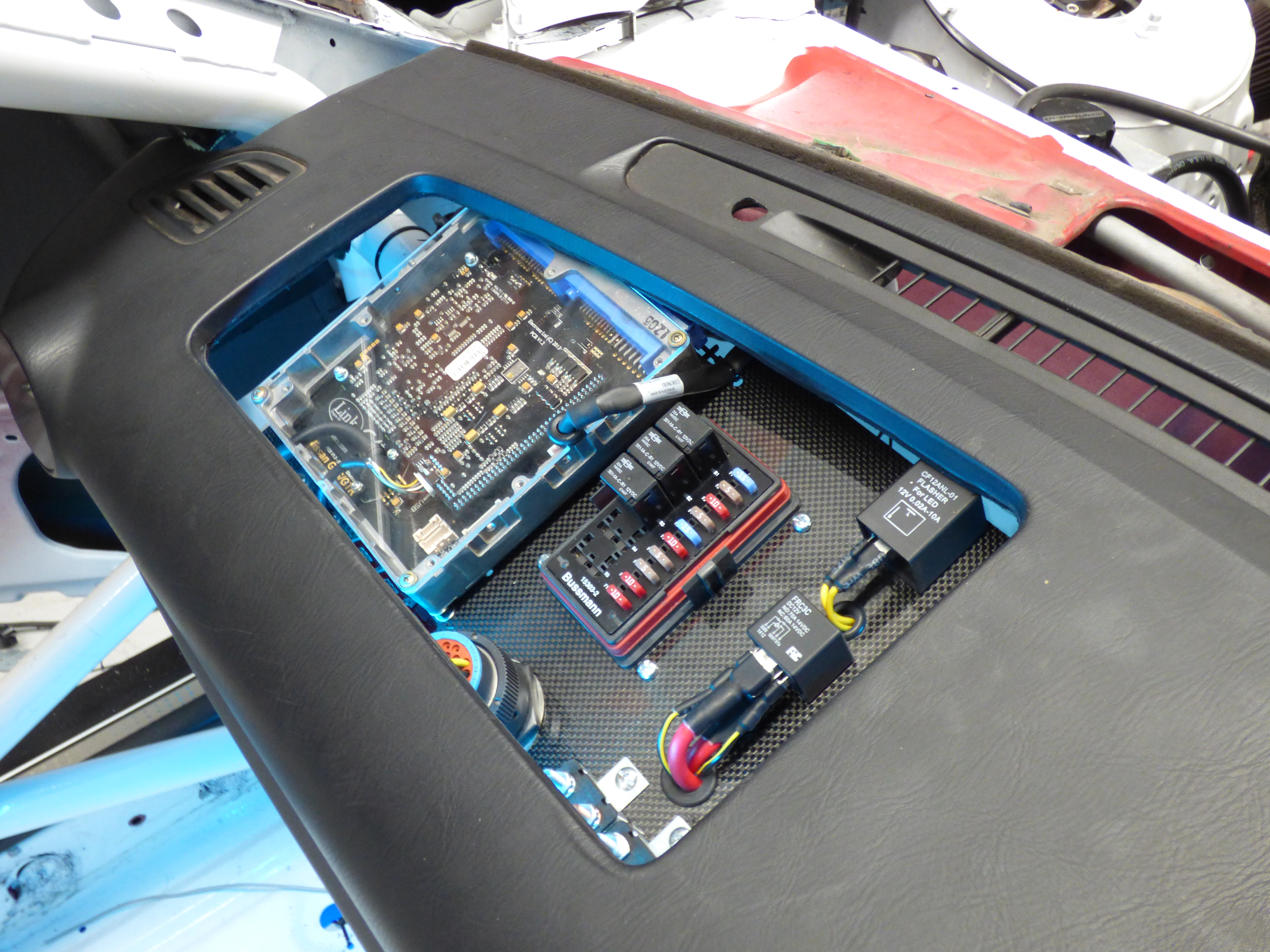 Custom Cage Mounted ECU Panel – Custom Cluster Development