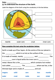 10 Layers Of The Earth Worksheets Coo Worksheets